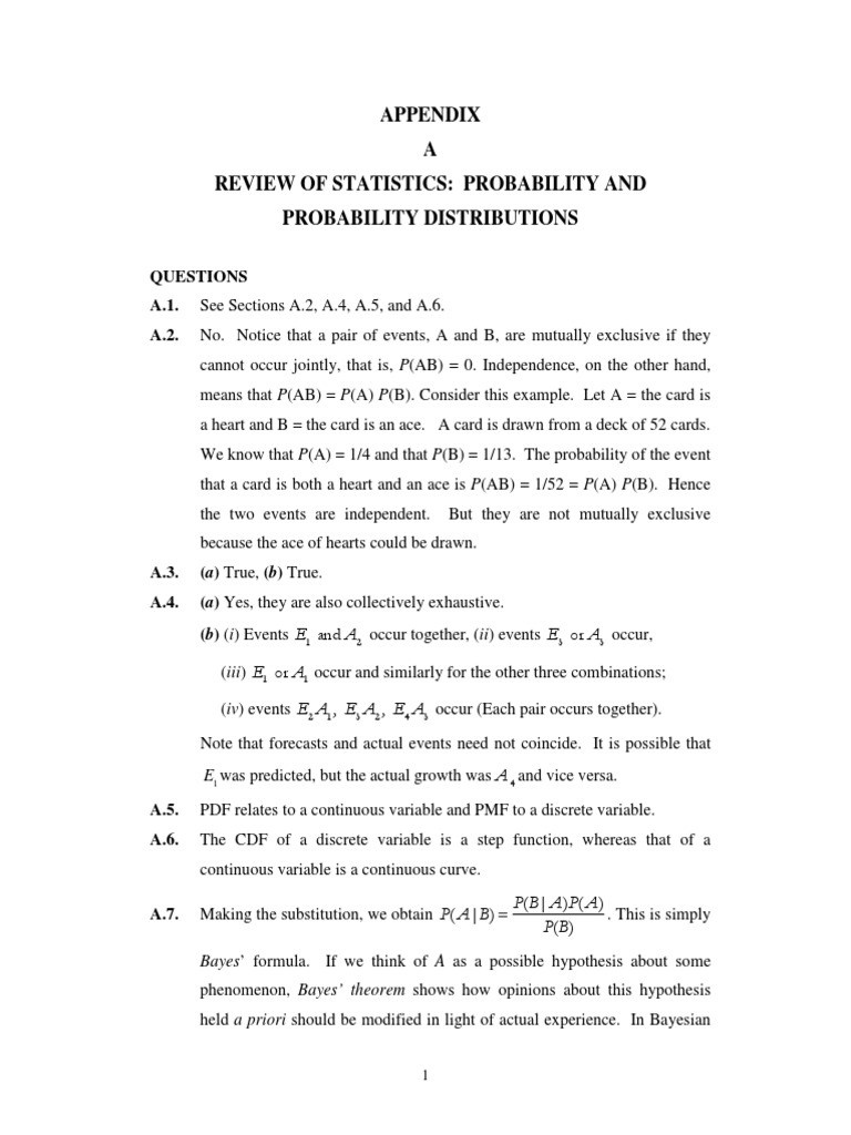Understanding Probability Distributions through Detailed Examples and ...