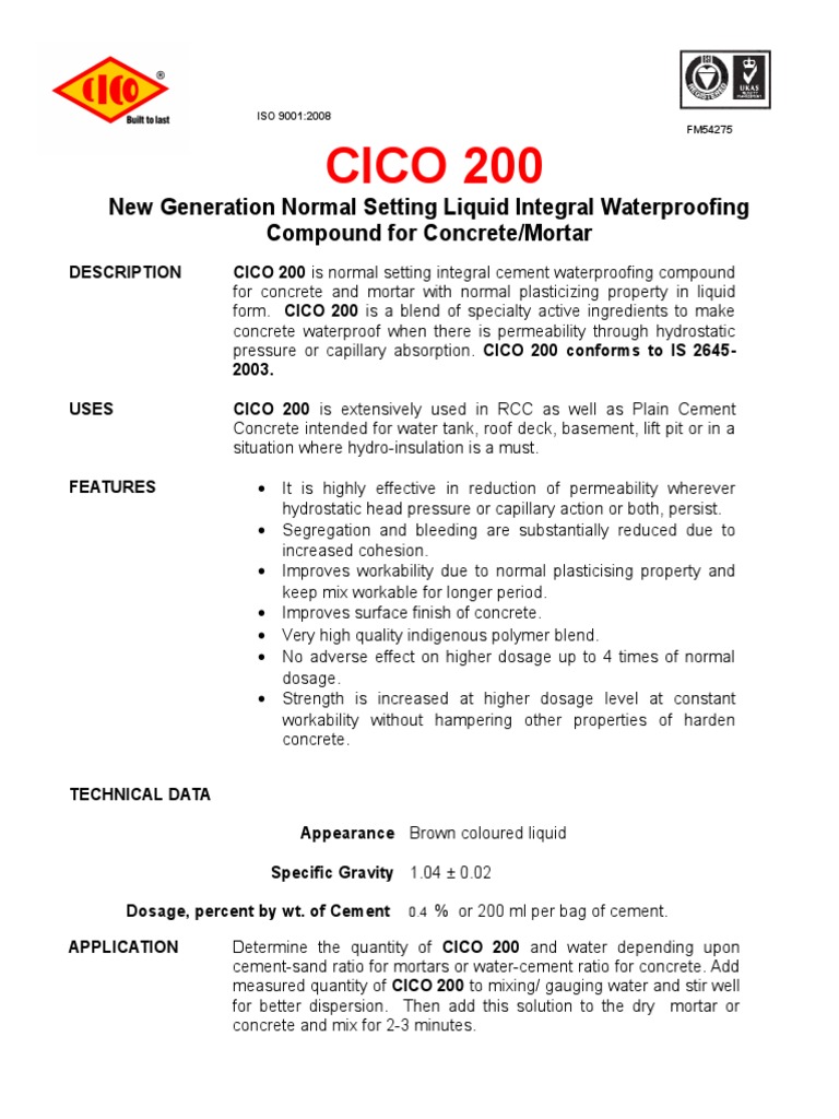 Cico 200 | PDF | Concrete | Structural Engineering