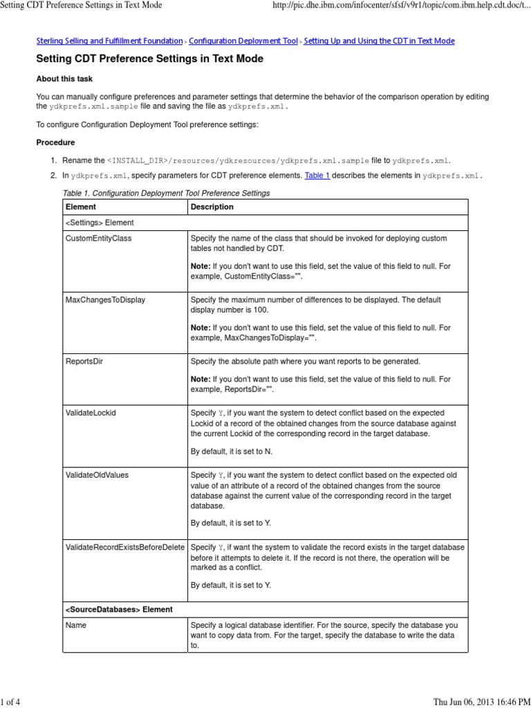 Configuration Deployment Sample For Sterling Commerce | PDF | Databases ...