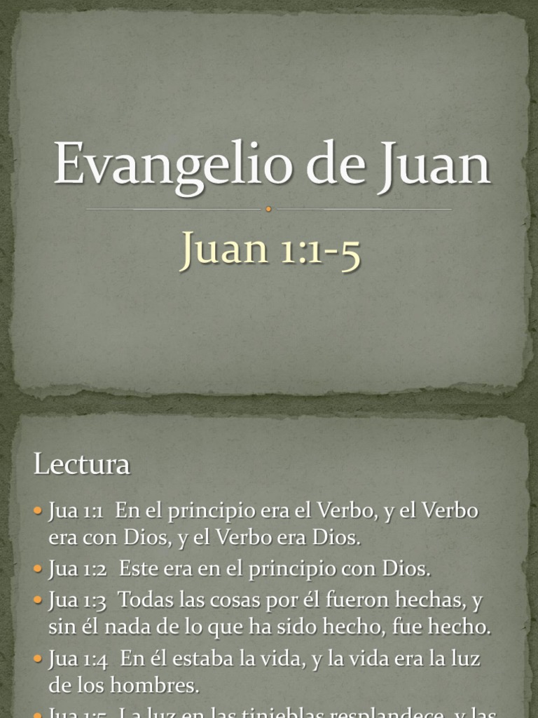 Juan 1 - 1-5 | PDF