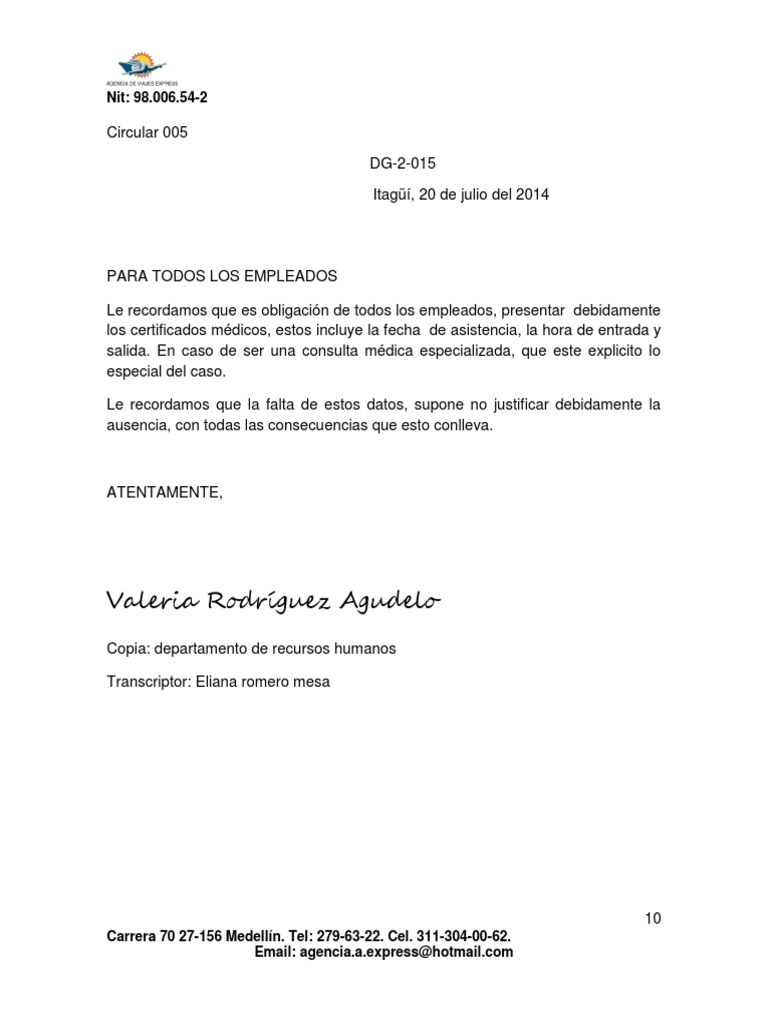 Nota Interna, Acta | PDF | Recursos humanos | Sicología