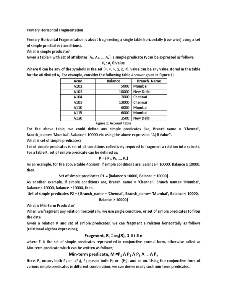 Database Fragmentation Guide | PDF | Table (Database) | Data Management