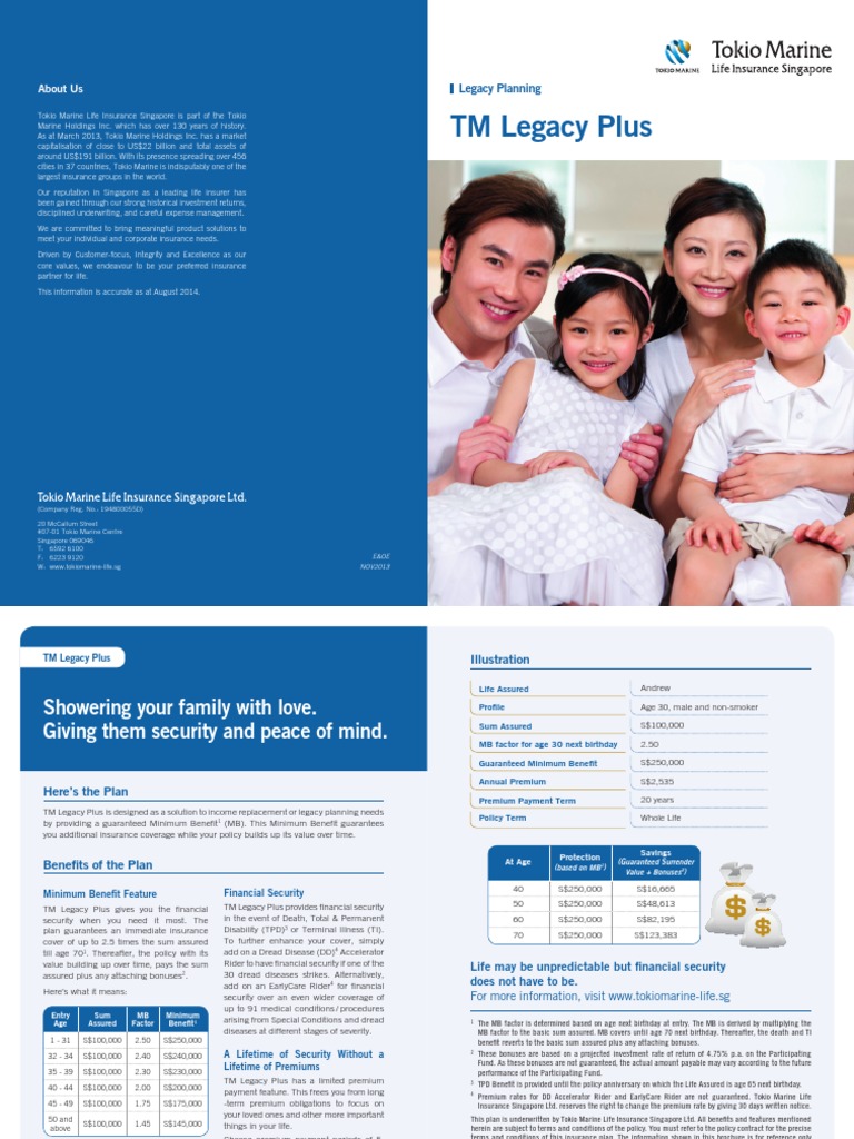 TM Legacy Plus Aug2014 | PDF | Life Insurance | Insurance