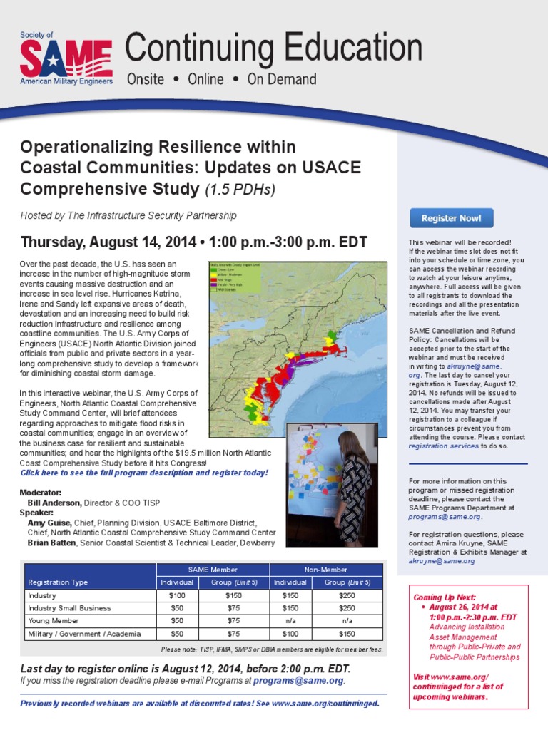 TISP Webinar Flyer | Download Free PDF | United States Army Corps Of ...