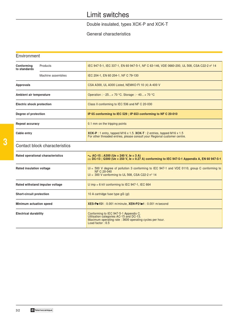 LIMIT SWITCHES | PDF | Switch | Fuse (Electrical)
