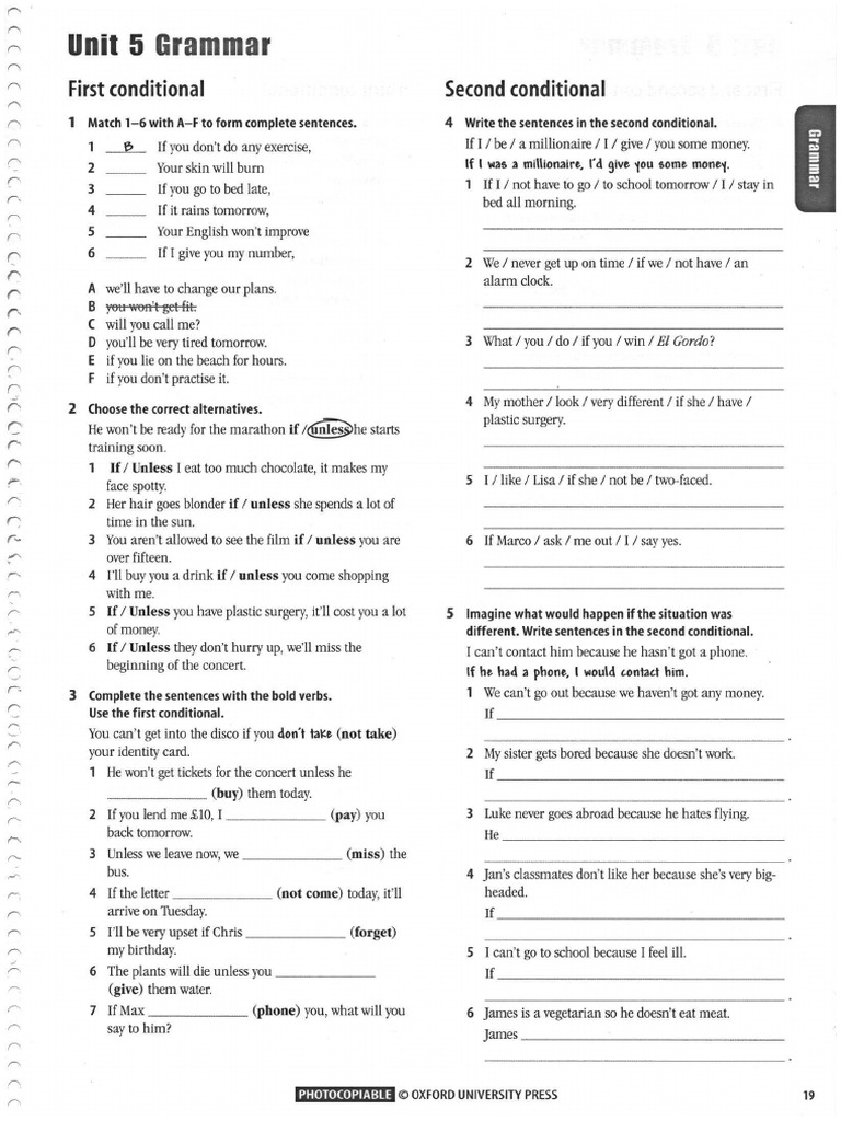 Conditional Sentences Exercises | PDF | Foreign Language Studies