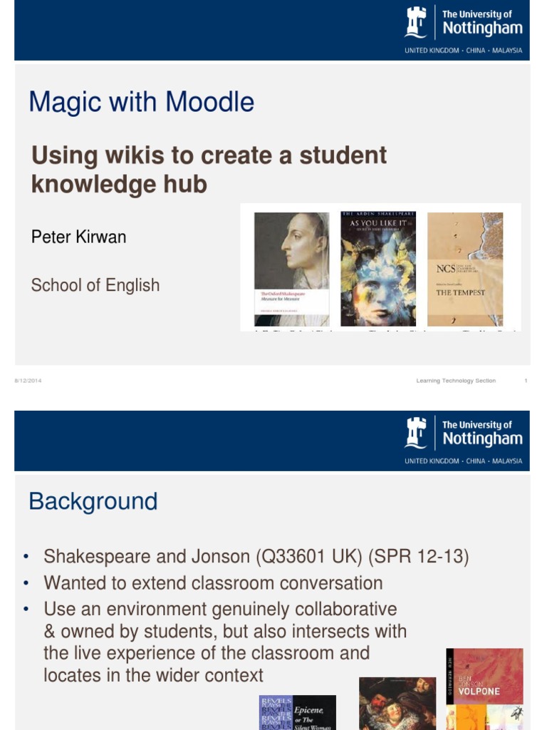 Using Wikis To Create Student Knowledge Hubs - Peter Kirwan | PDF ...