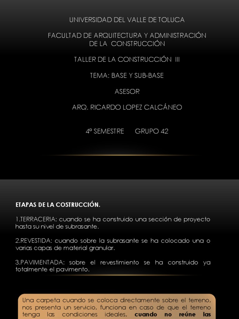 Base y Sub-Base | PDF | Equipamiento pesado | Roca (geología)