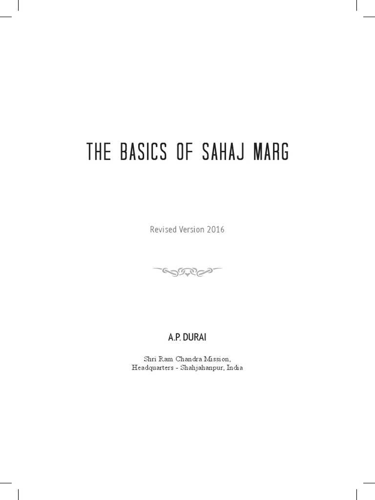Essentials of Sahaj Marg Meditation | PDF | Meditation | Yoga