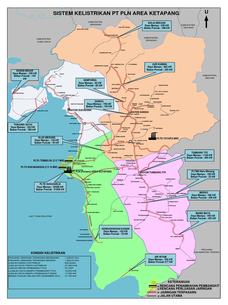 Peta Jaringan Daerah Ketapang | PDF