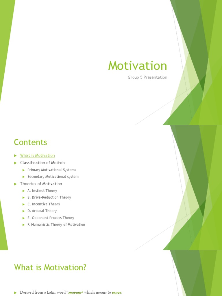 Understanding Motivation Theories and Systems | PDF | Self-Improvement