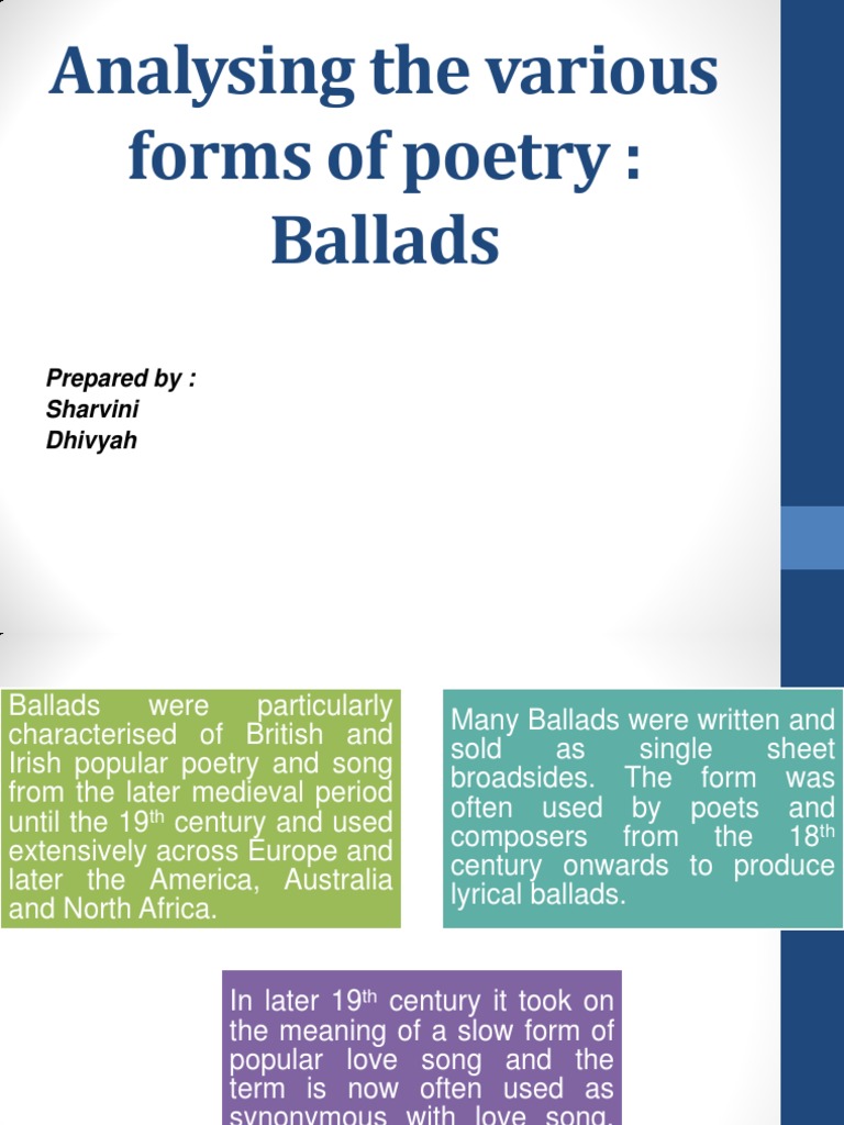 Ballads | PDF | Ballad | Rhyme