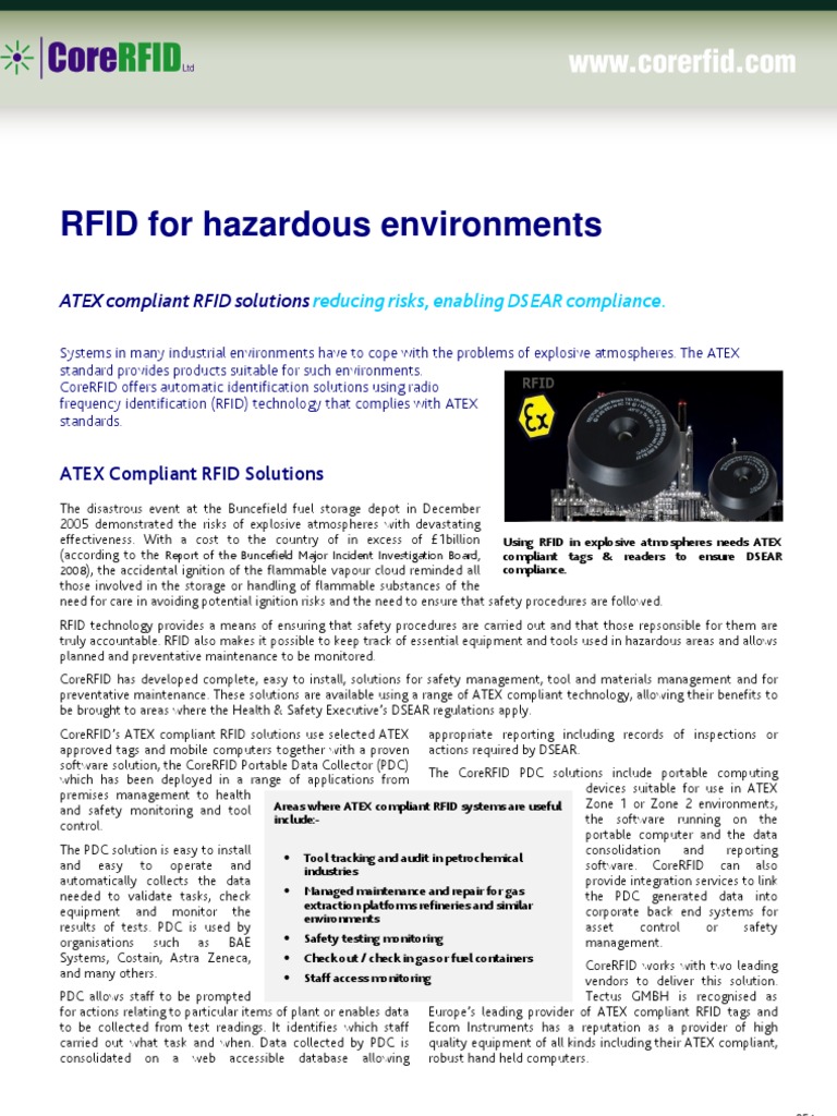 054 Atex Compliant Rfid | Download Free PDF | Radio Frequency ...