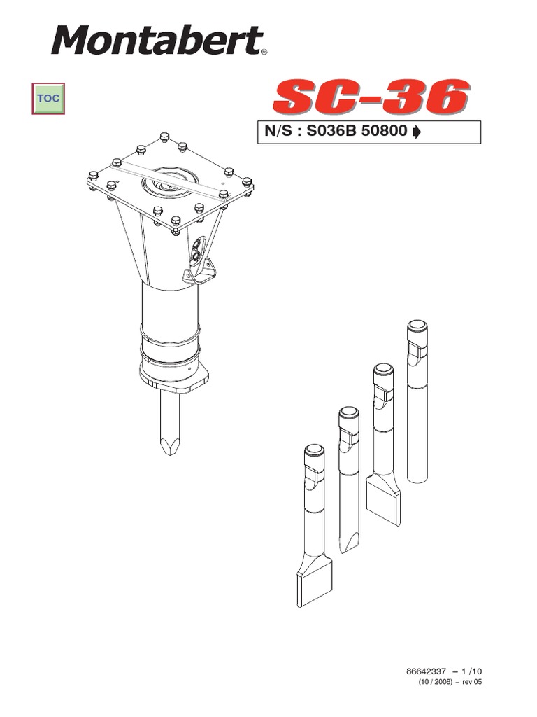 Montabert Sc36 Catalog | PDF