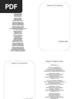 Sample Program (Closing Exercises) | PDF | Further Education | Schools