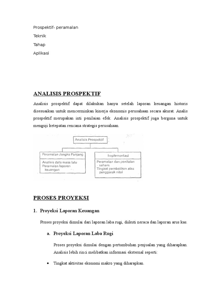 Ringkasan Analisis Prospektif | PDF