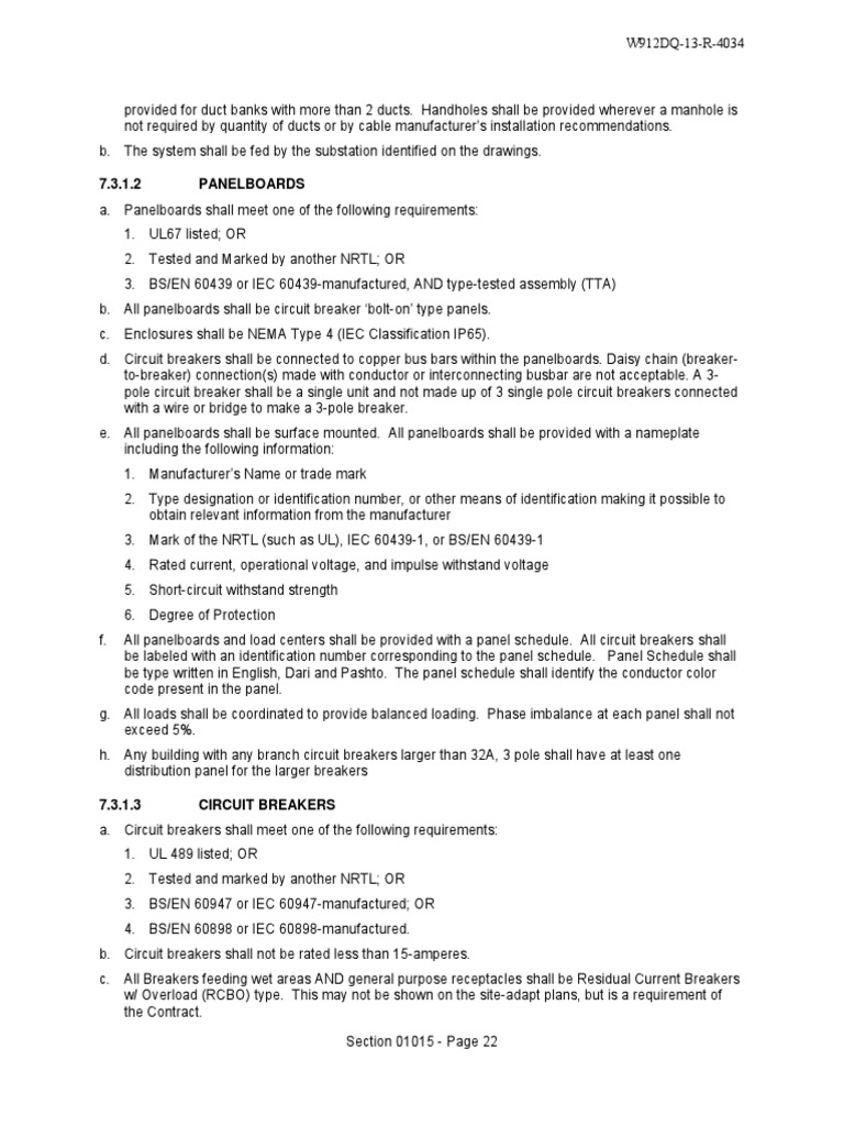 Panelboards and circuit breakers | PDF | Electrical Network | Power (Physics)