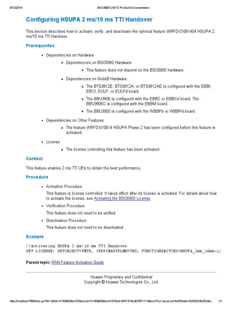 Hsupa 2 Ms 10 Ms Tti Ho | PDF