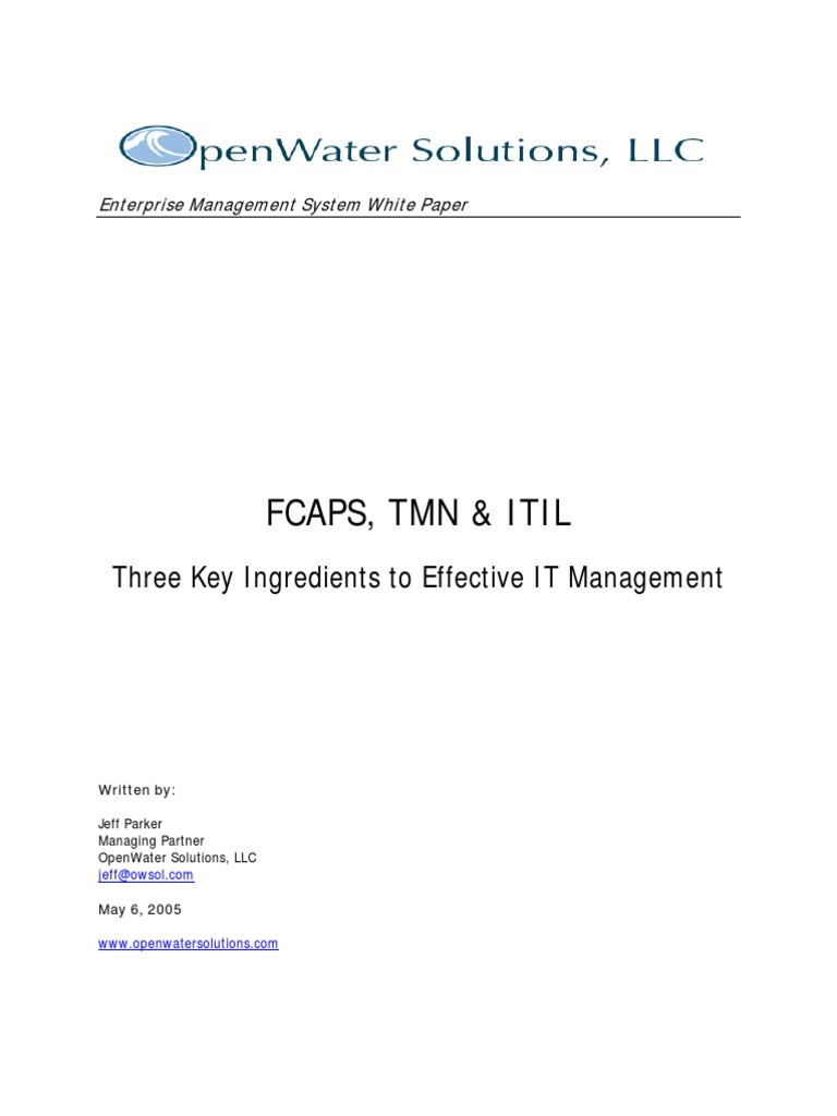 Fcaps TMN Itil | PDF | Itil | Itu T