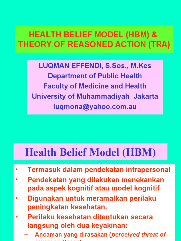 Health Belief Model (HBM) & | PDF