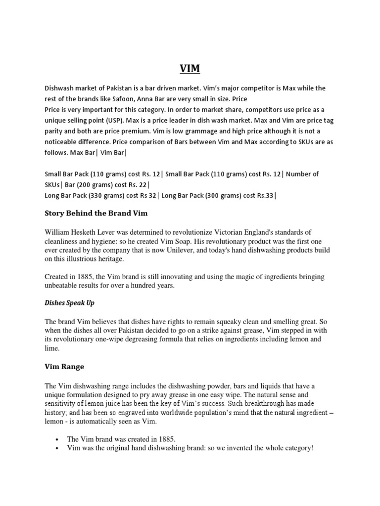 Vim | PDF | Brand | Advertising