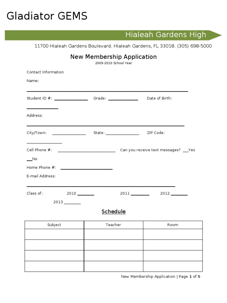 New Membership Application Gems | PDF | Business