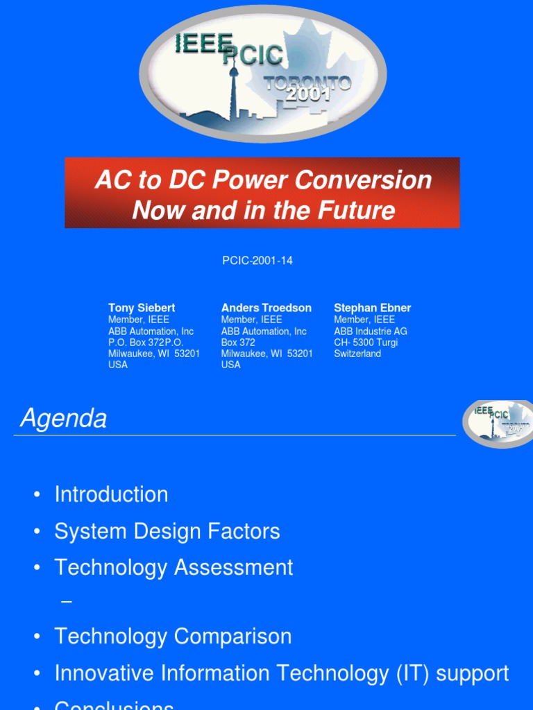 AC To DC Power Conversion IEEE | PDF | Rectifier | Electronic Engineering
