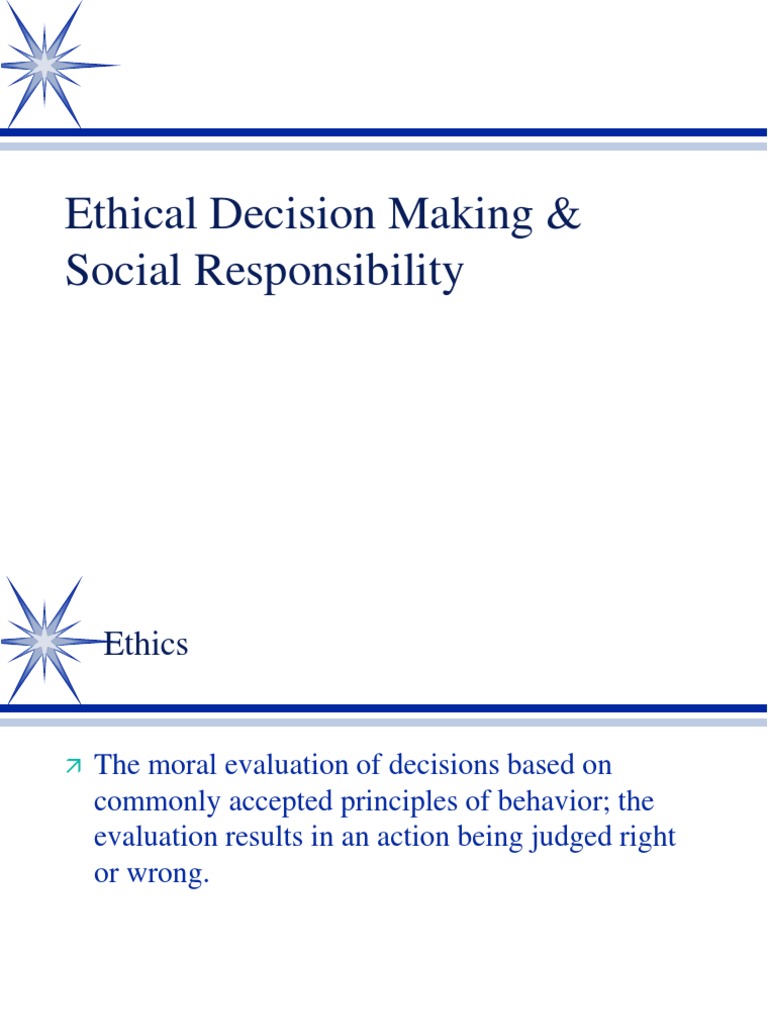 Ethics & Social Responsibility | PDF | Behavior | Morality