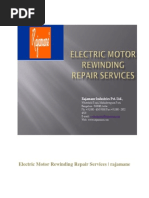 Rewinding 3 Phase | PDF | Electric Motor | Electrical Equipment