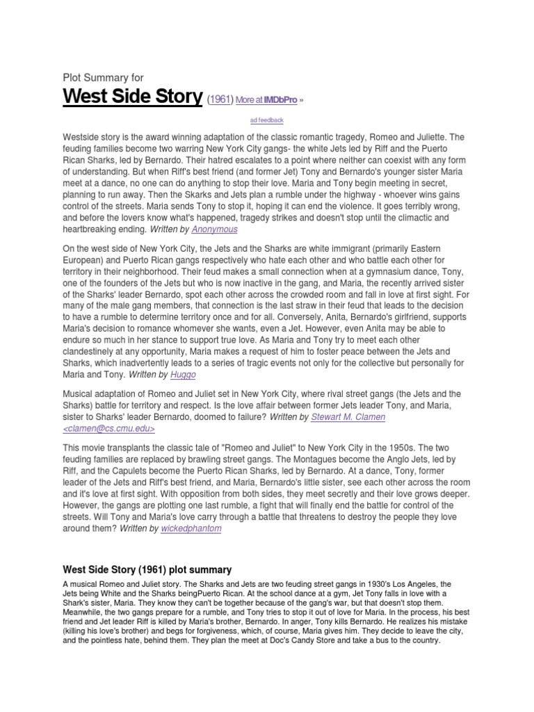 West Side Story | PDF