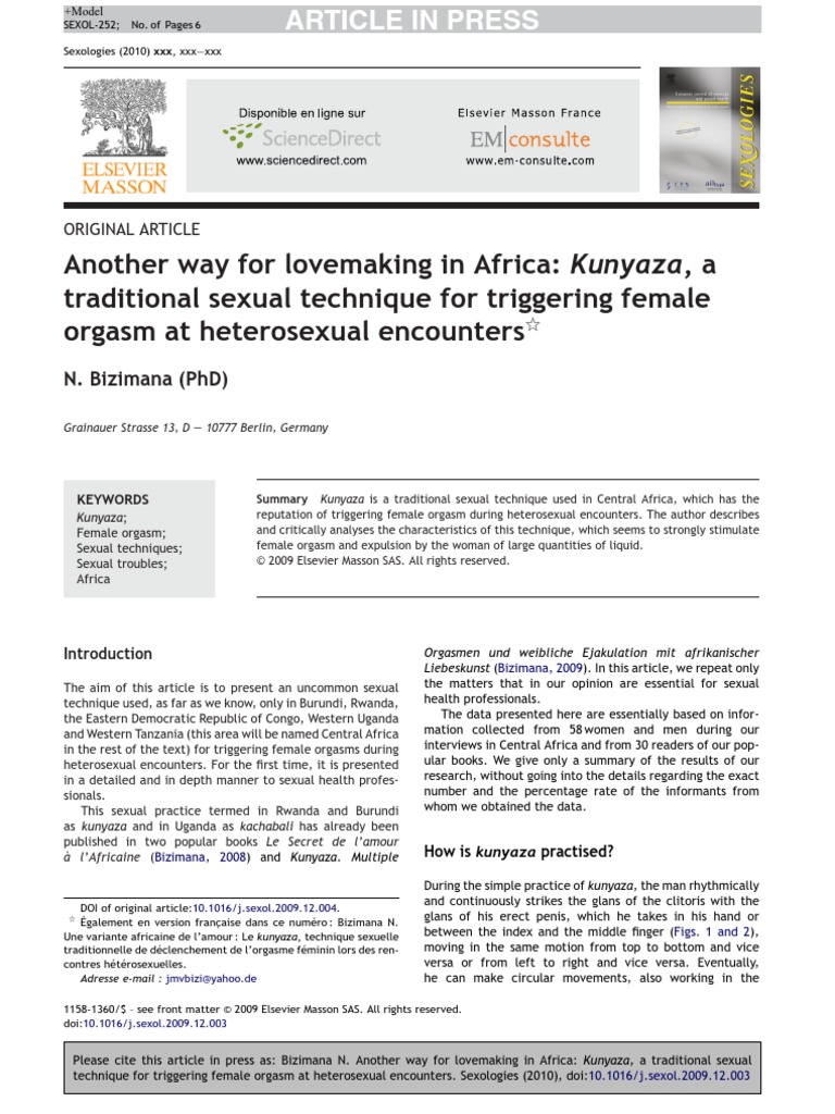 Katerero Kunyaza | PDF | Clitoris | Labia