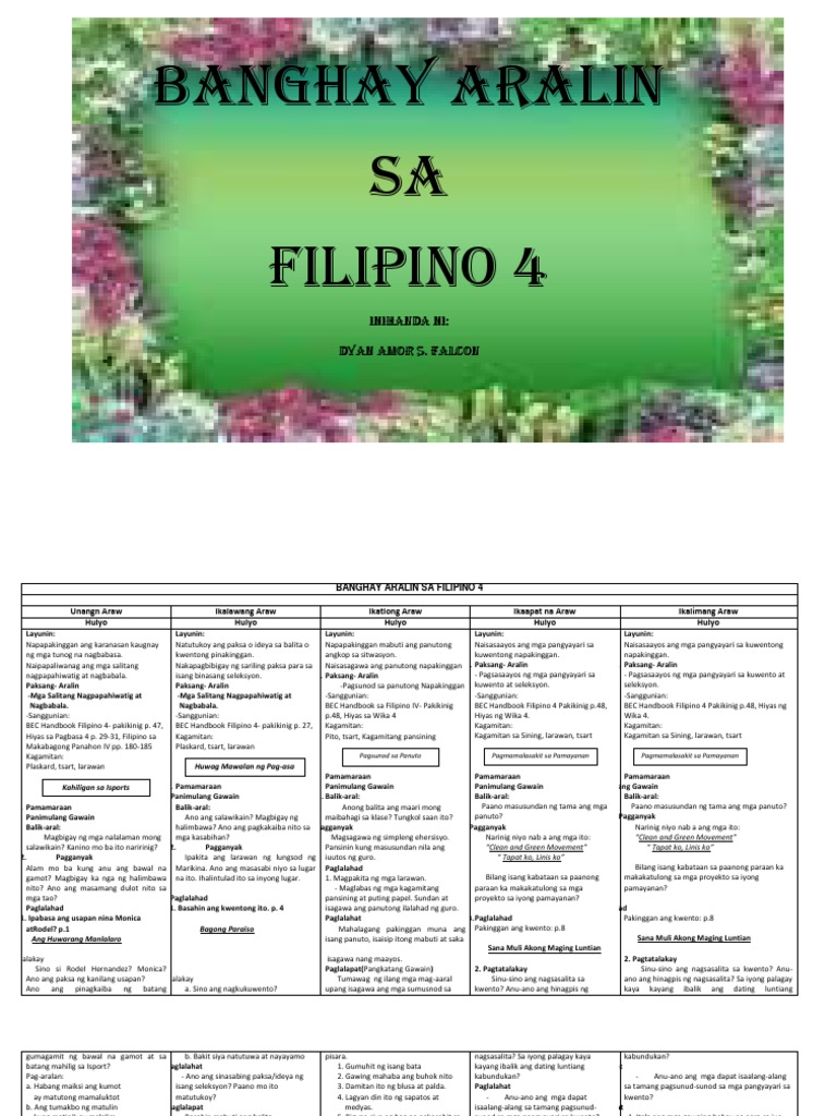 Filipino 4 | PDF