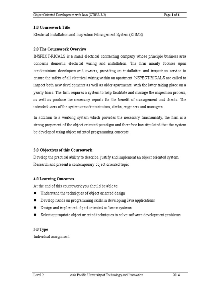 Assignment Oodj Pdf Object Oriented Programming Object Computer Science 