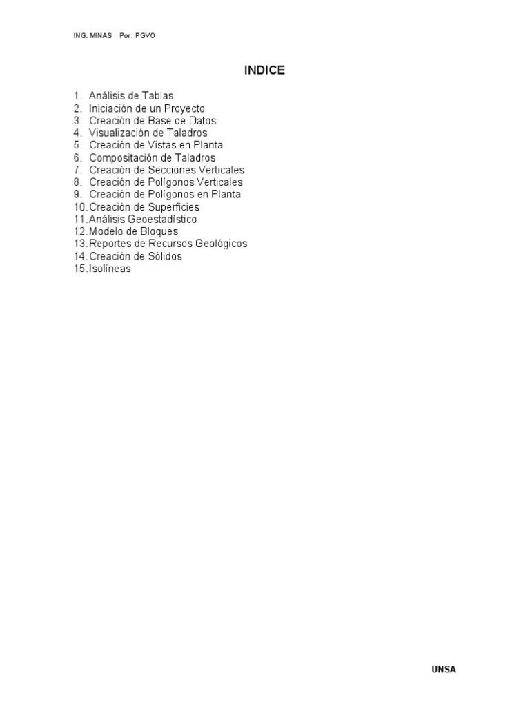 Full Manual Gemcom | PDF | Point and Click | Tabla (base de datos)