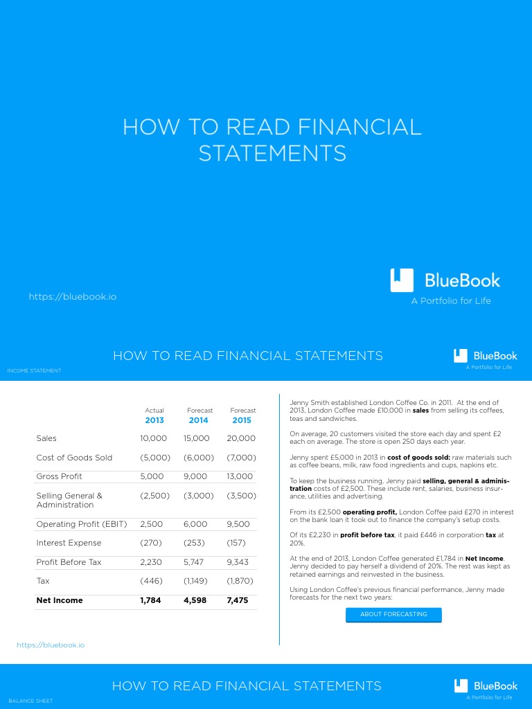 How To Read Financial Statements | PDF | Equity (Finance) | Retained ...