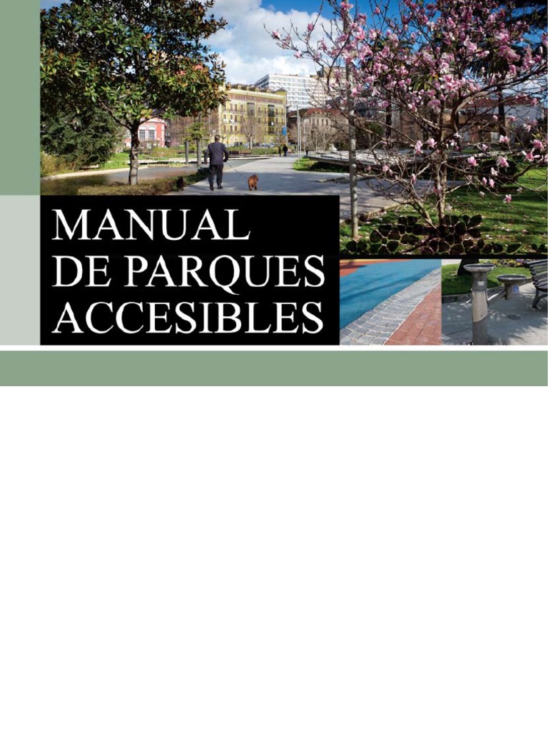 Manual De Parques Accesibles Pdf Peatonal Invalidez