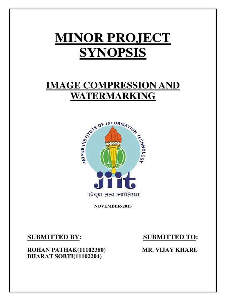 Minor Project Report On Image Compression | PDF | Data Compression | Applied Mathematics
