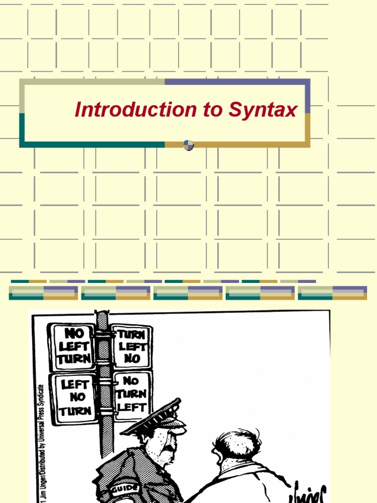 Introduction To Syntax | PDF | Phrase | Syntax