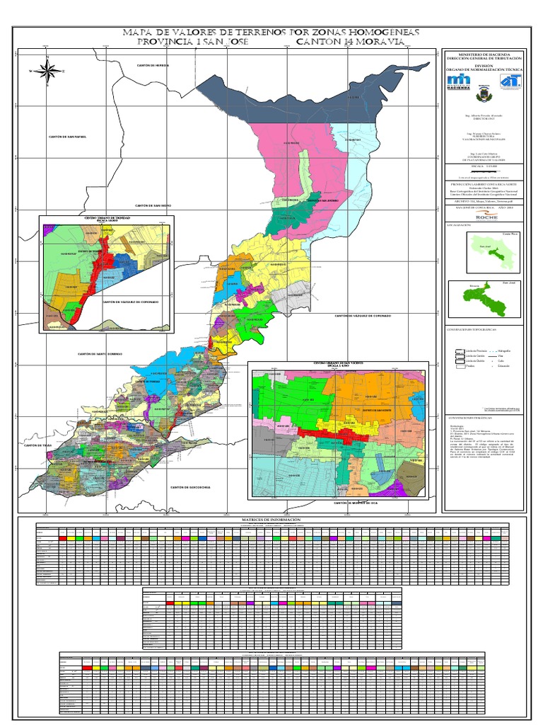 Mapa de Distritos de Moravia, Costa Rica | PDF | Deportes | Ocio