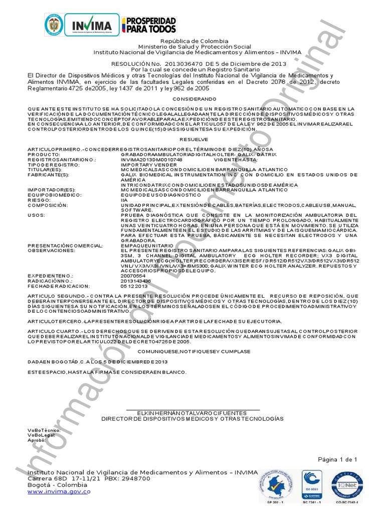 Invima | PDF | Salud y bienestar | Medicina