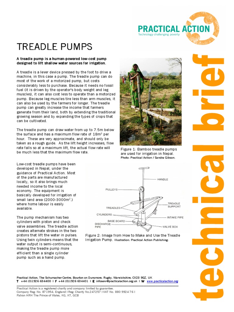 Treadle Pumps | PDF | Pump | Irrigation