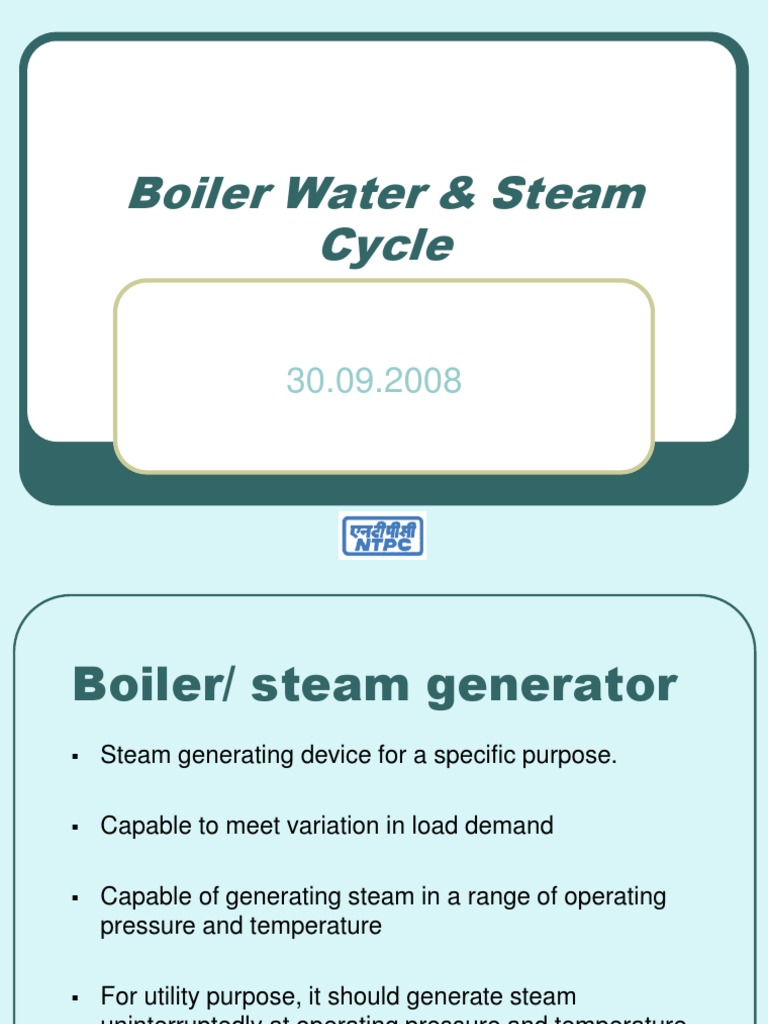 Boiler Water & Steam Cycle | PDF | Boiler | Boiling