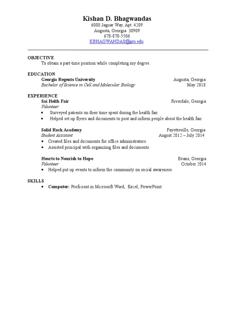 Kishan Bhagwandas Resume | PDF