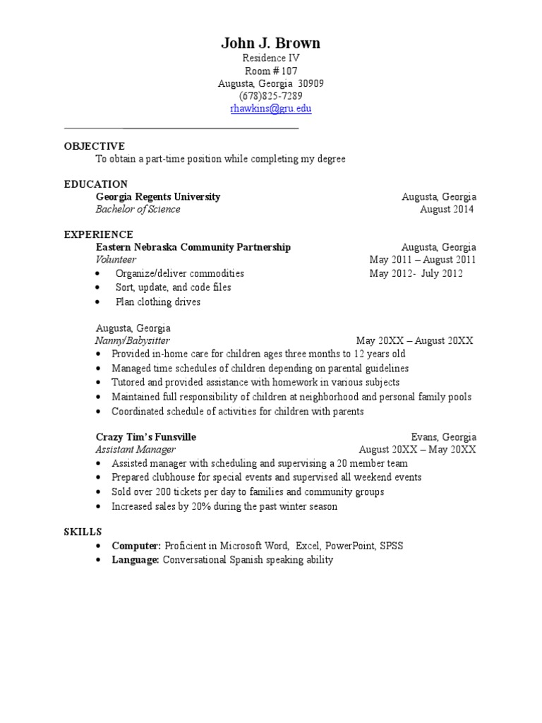 John J. Brown's Resume Overview | PDF