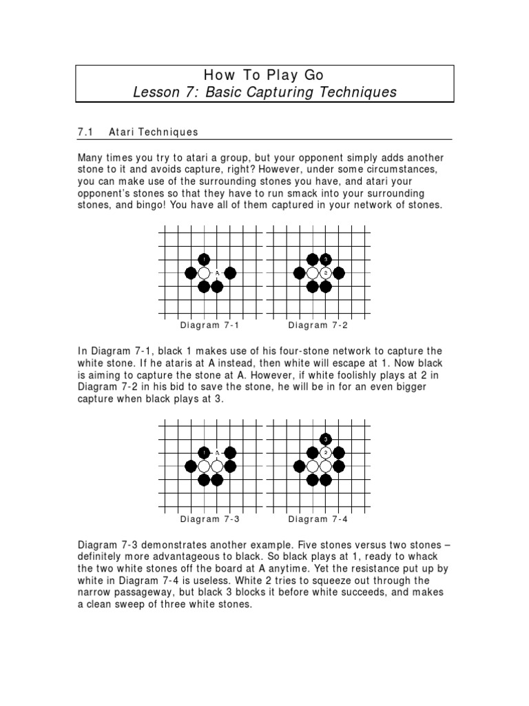 How To Play Go, Lesson 7 | PDF