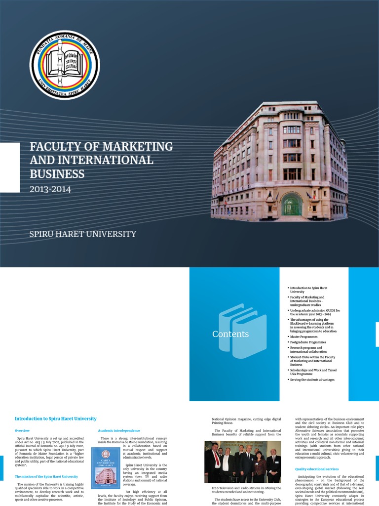 Faculty of Marketing and International Business: Spiru Haret University ...