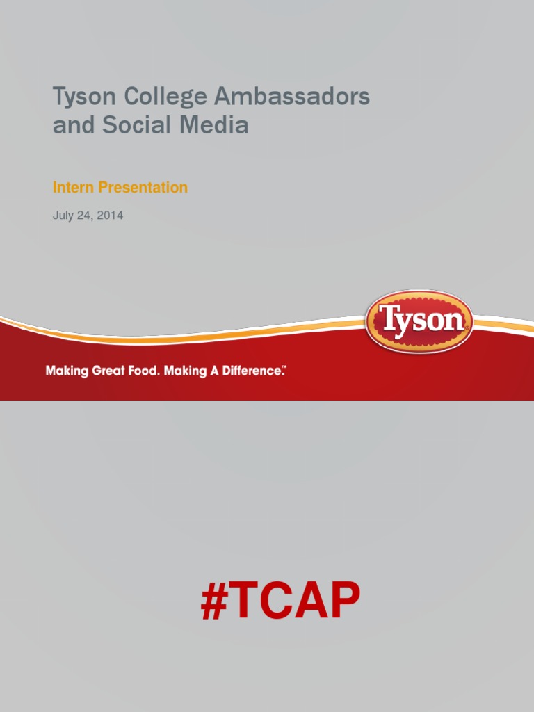 Tyson College Ambassadors Presentation | PDF