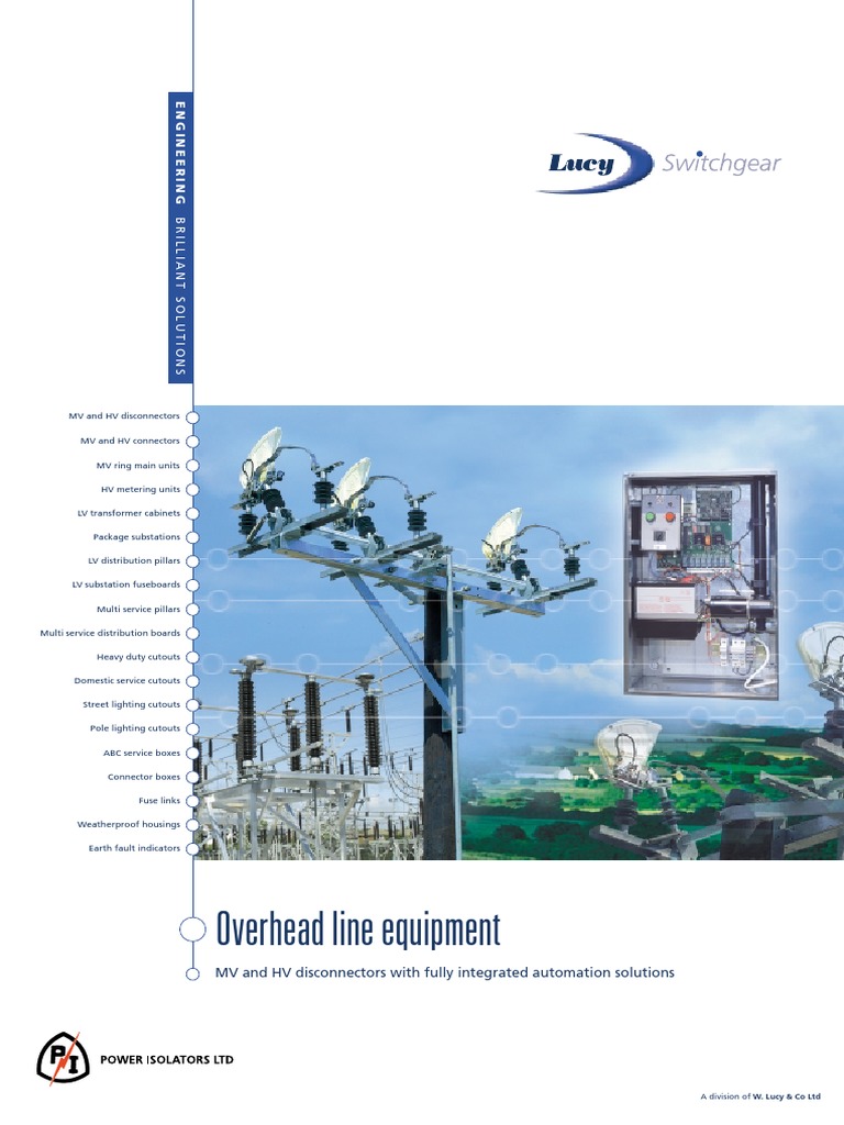 Lucy Overhead Line Equipment | PDF | Electrical Substation | Switch