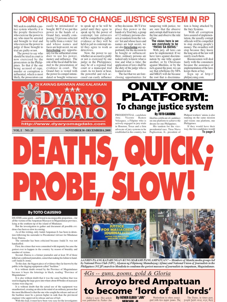 Dyaryo Magdalo Vol 25 | PDF | Government | Social Institutions