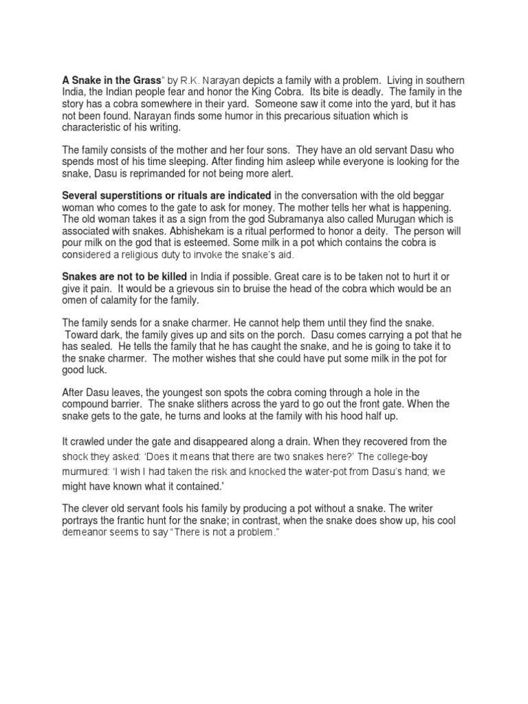 A Snake in The Grass | PDF | Snake